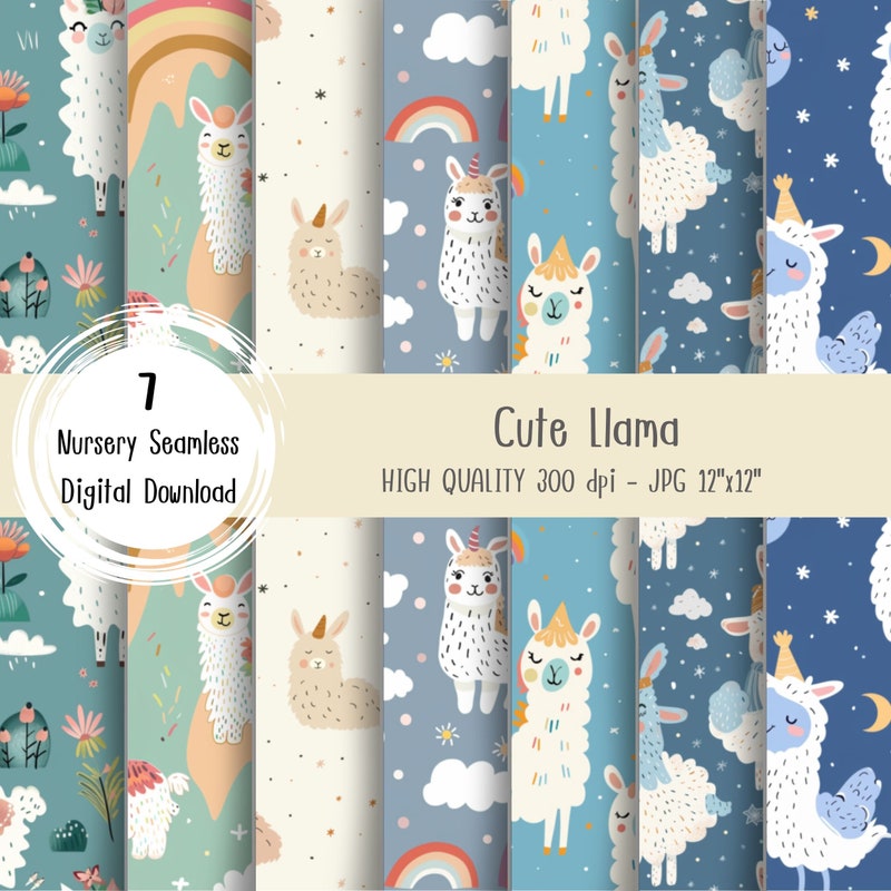 Llama Fabric - Etsy