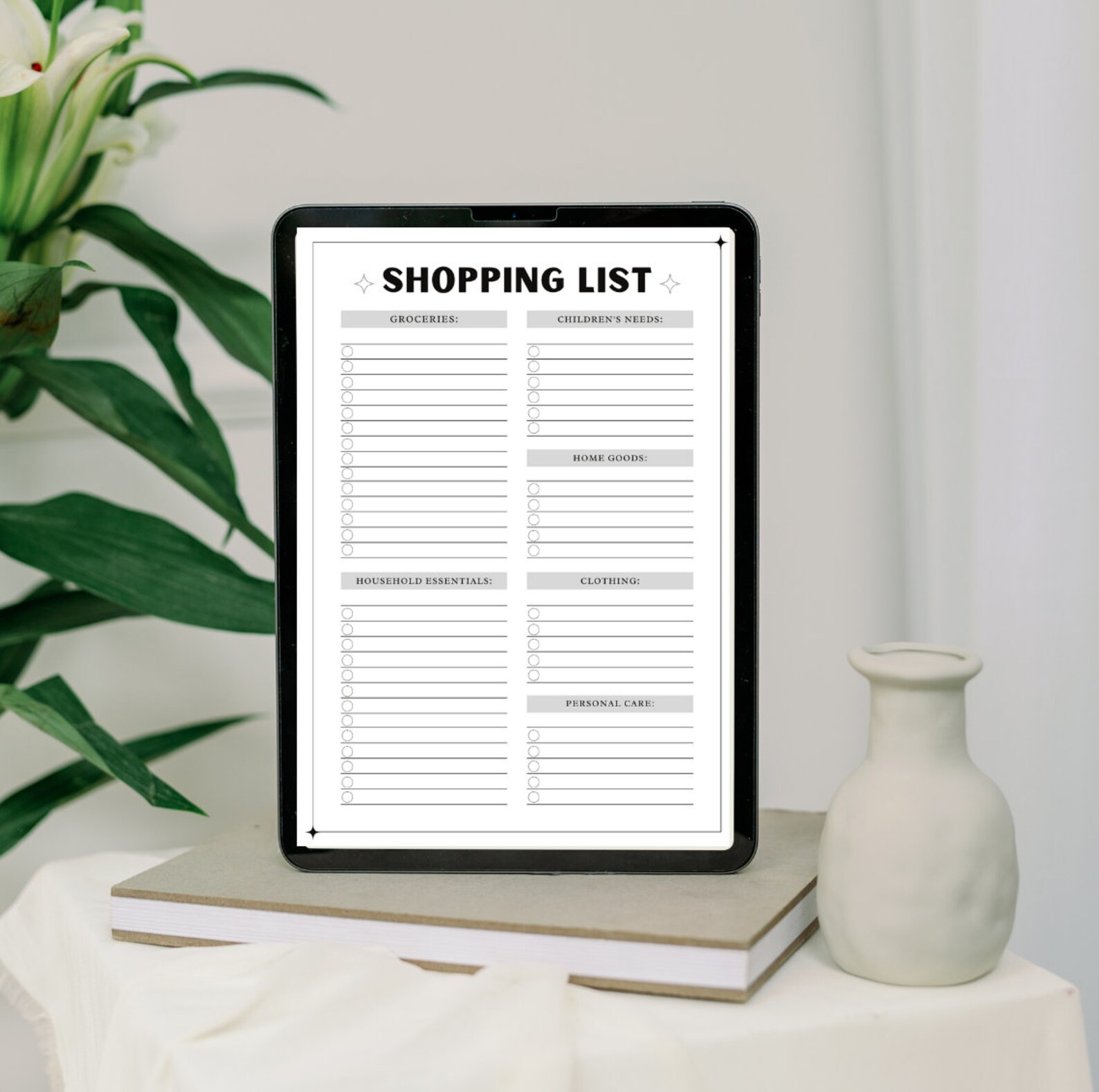 Shopping List Pdf, Editable Grocery List, Printable Shopping List ...