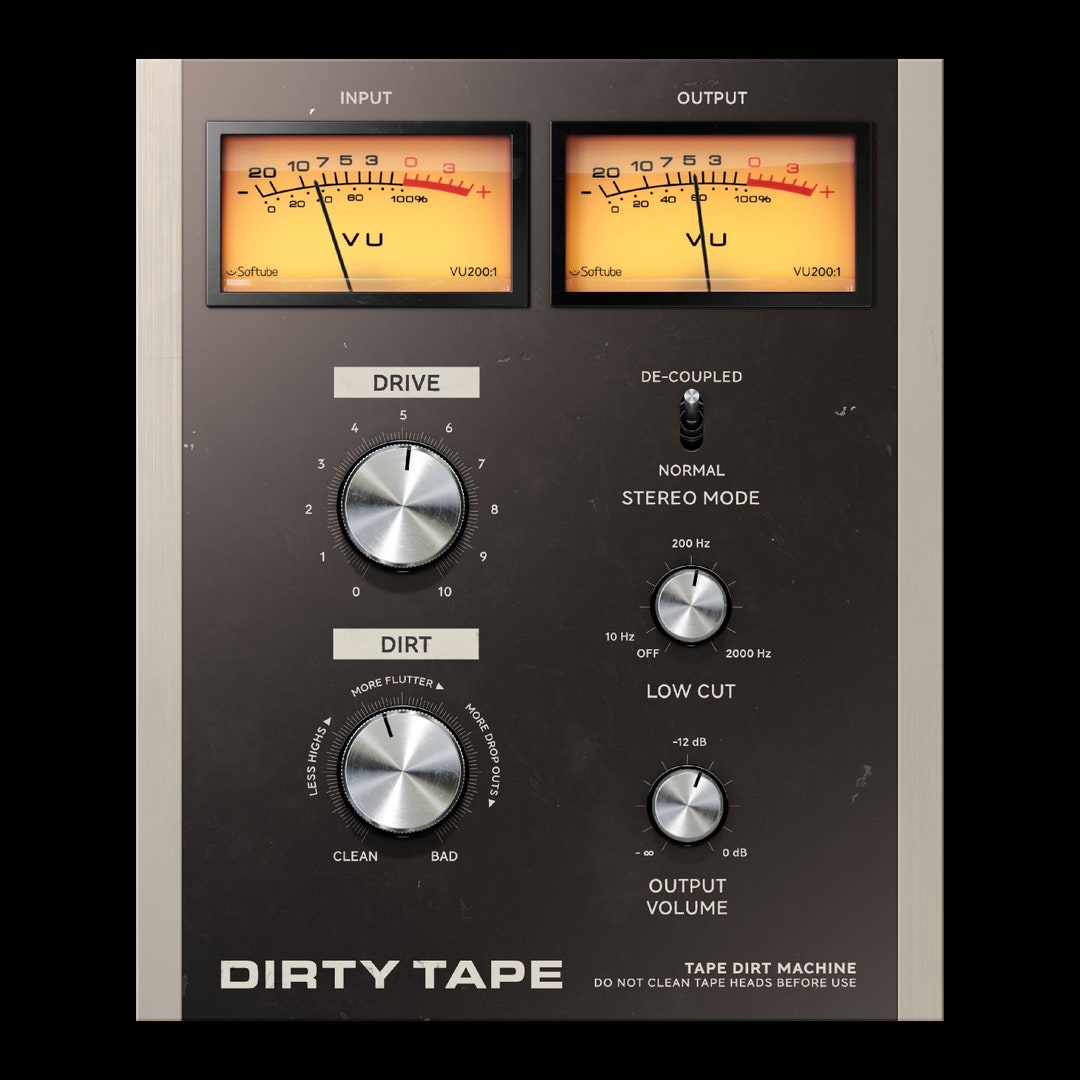 Softtube Dirty Tape Genuine License Analog Tape Plugin Effect VST VST3 ...