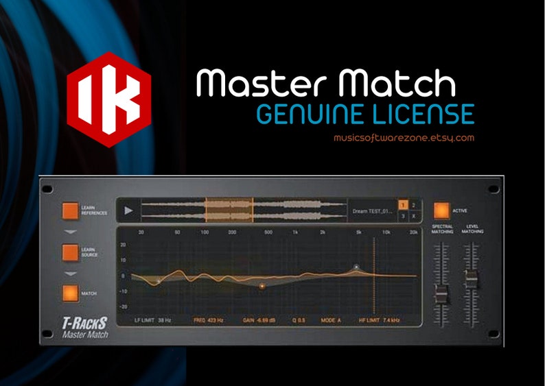 IK Multimedia Master Match Genuine License AI Automatic Mastering ...