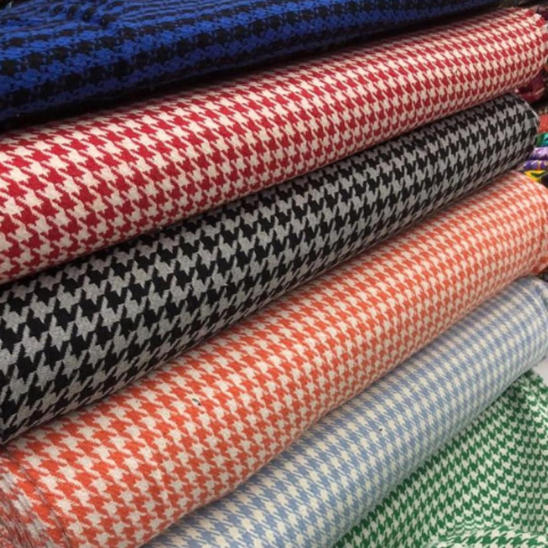 Houndstooth Fabric for Women Suid, Modern Woven Clothing Material ...