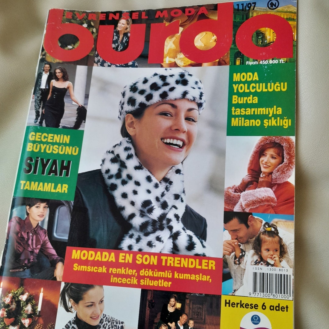 Burda 1997 / 11 With Instructions, Really Vintage Fashion Magazine ...