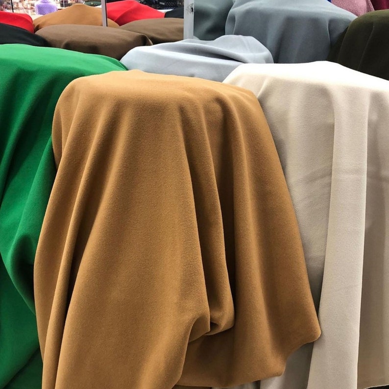 Wool Blend Overcoat Fabric by the Yard, Modern Woven Clothing Material ...