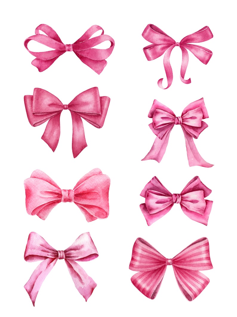 Coquette Room Decorations, Pink Bows, Vintage Wall Art, Girls Room ...