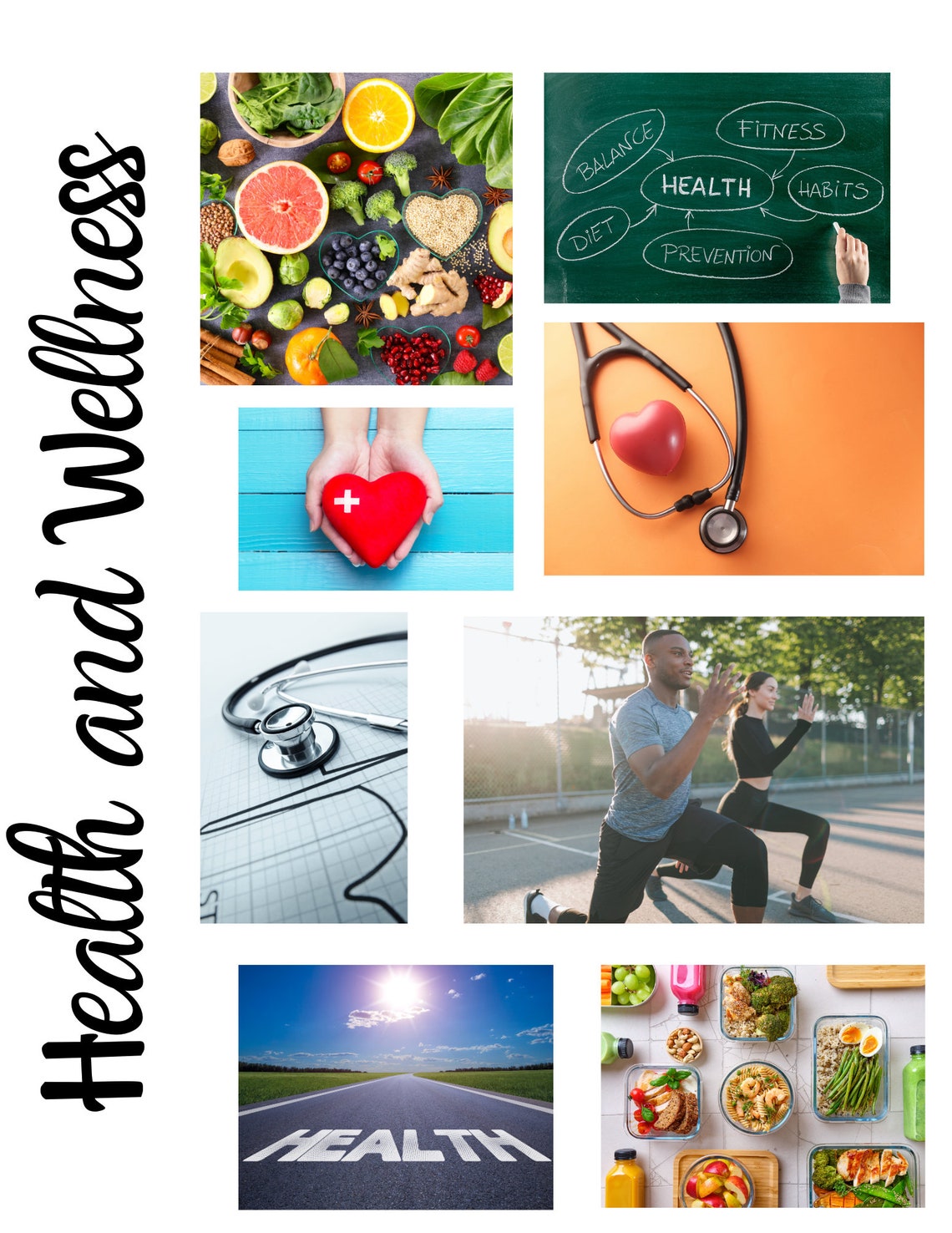 2024 Vision Board Kit With Printable Words, Images, Glitter, Letters ...