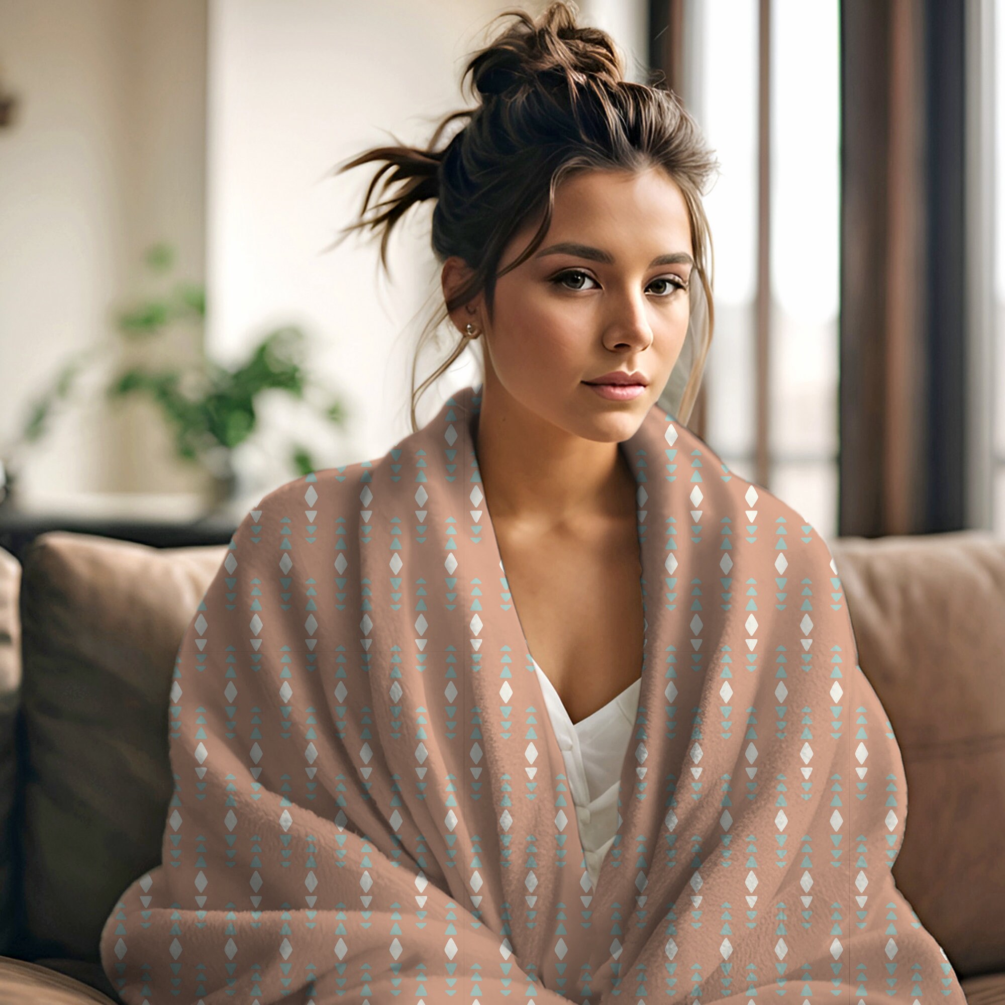 Boho Luxe Plush Bedding Blanket: Trendy Bohemian Elegance, Ultimate ...