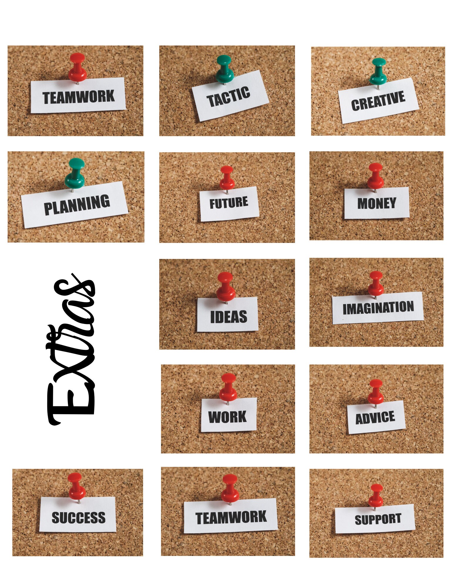 2024 Vision Board Kit With Printable Words, Images, Glitter, Letters ...