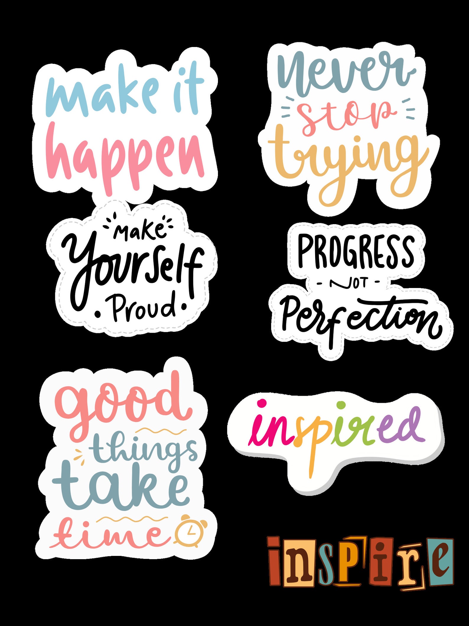 2024 Vision Board Printable Stickers Digital Download - Etsy