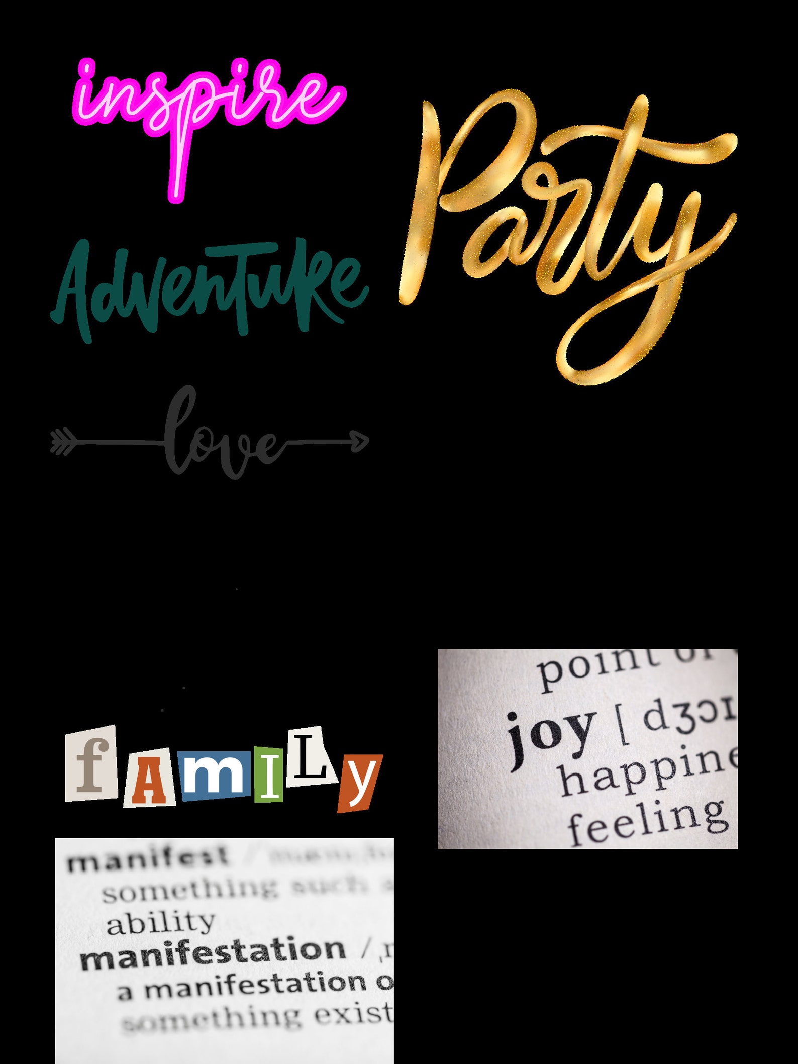 2024 Vision Board Printable Stickers Digital Download - Etsy