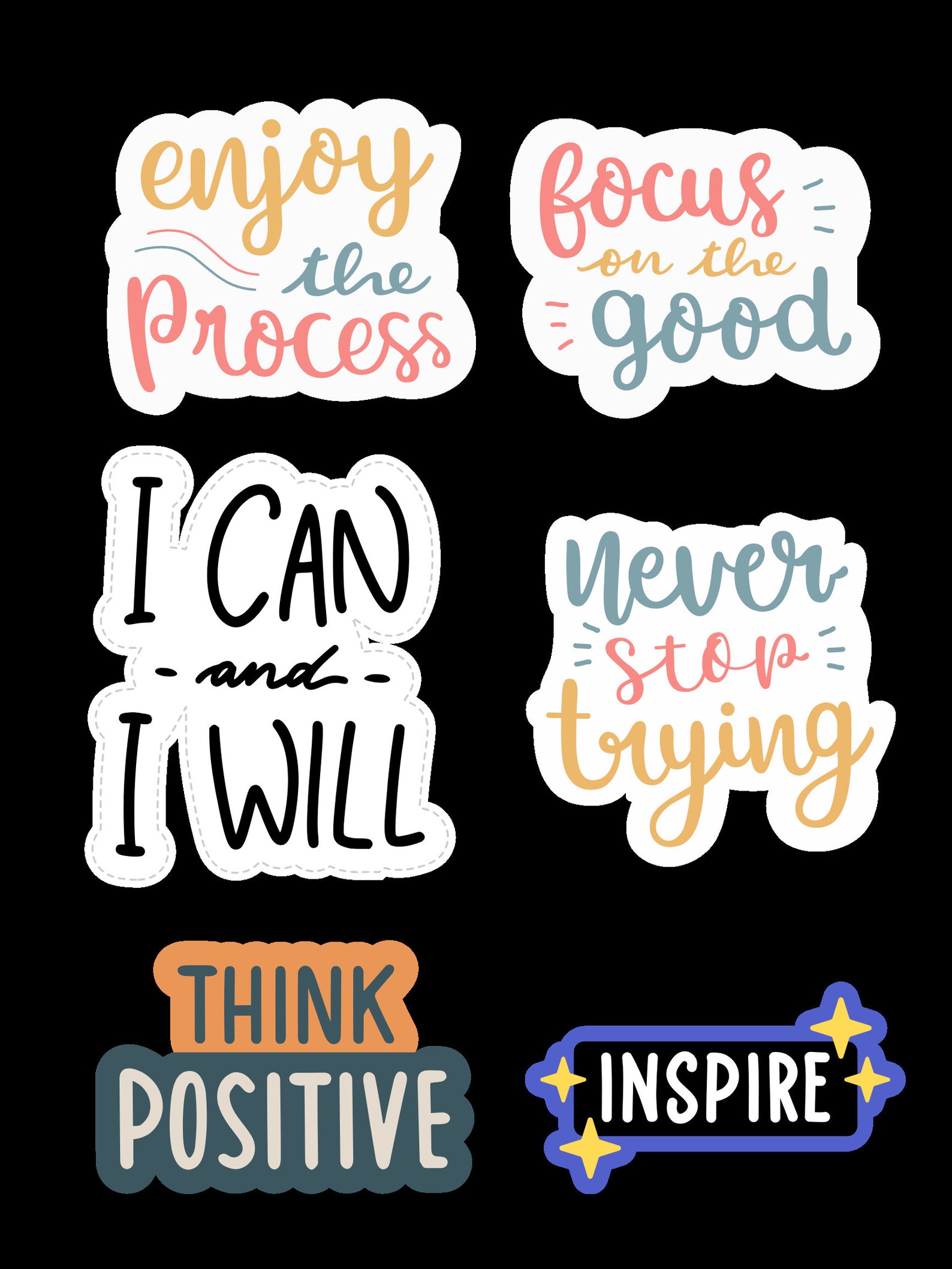 2024 Vision Board Printable Stickers Digital Download - Etsy