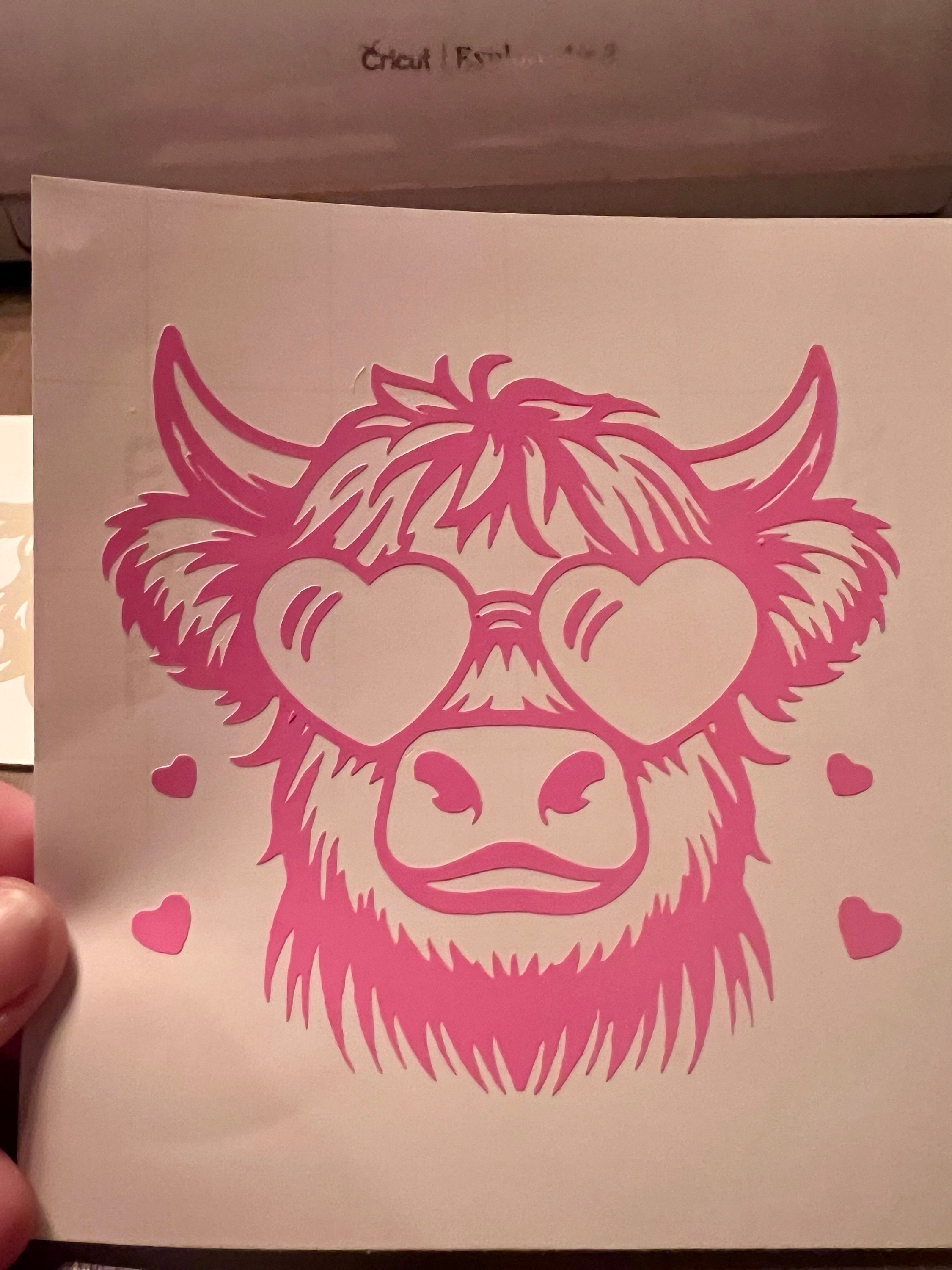 Highland Cow Vinyl Decal - Etsy
