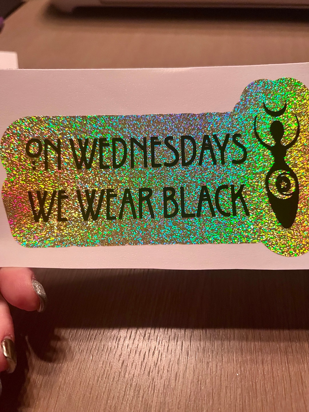 On Wednesday We Wear Black. Double Decal - Etsy