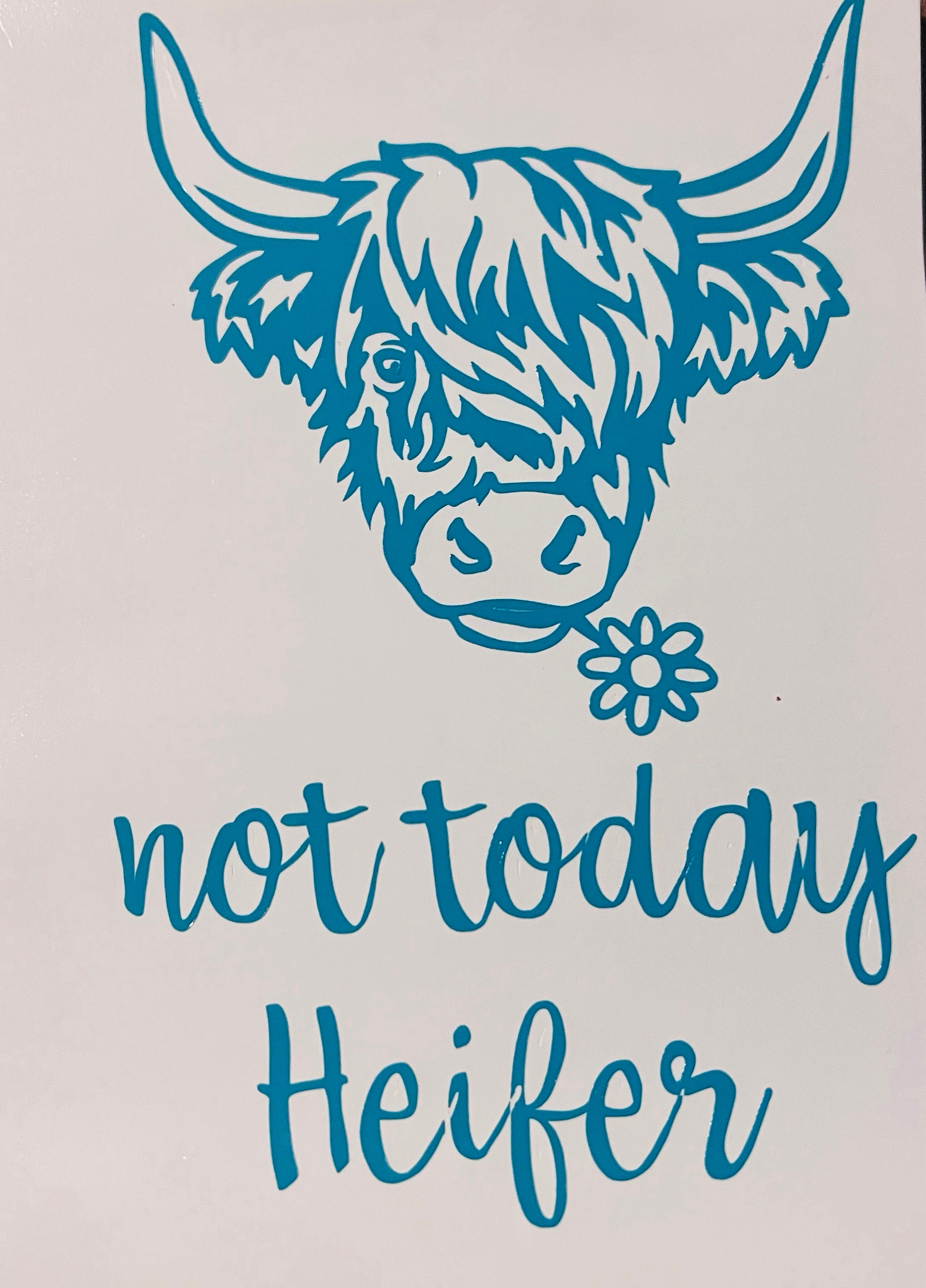 Highland Cow Vinyl Decal - Etsy