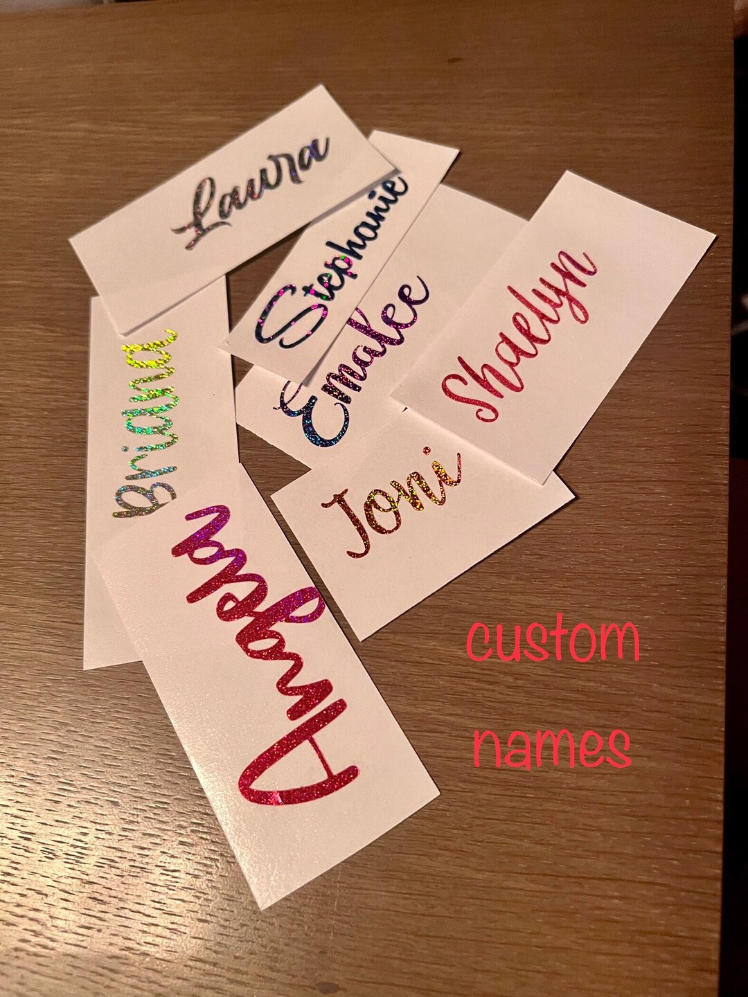 Custom Names Vinyl Decals - Etsy