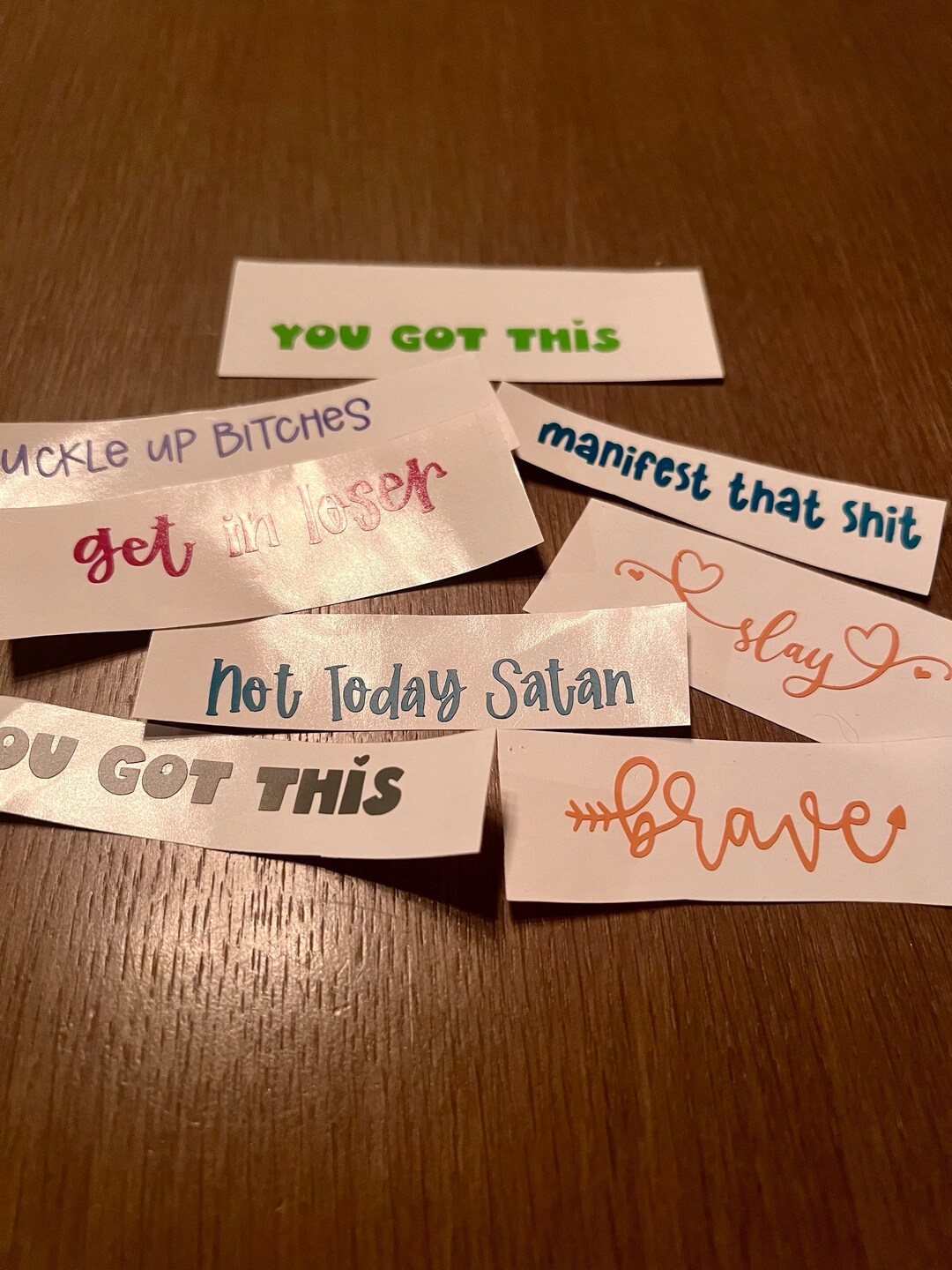 Mini Vinyl Decal Phrases - Etsy