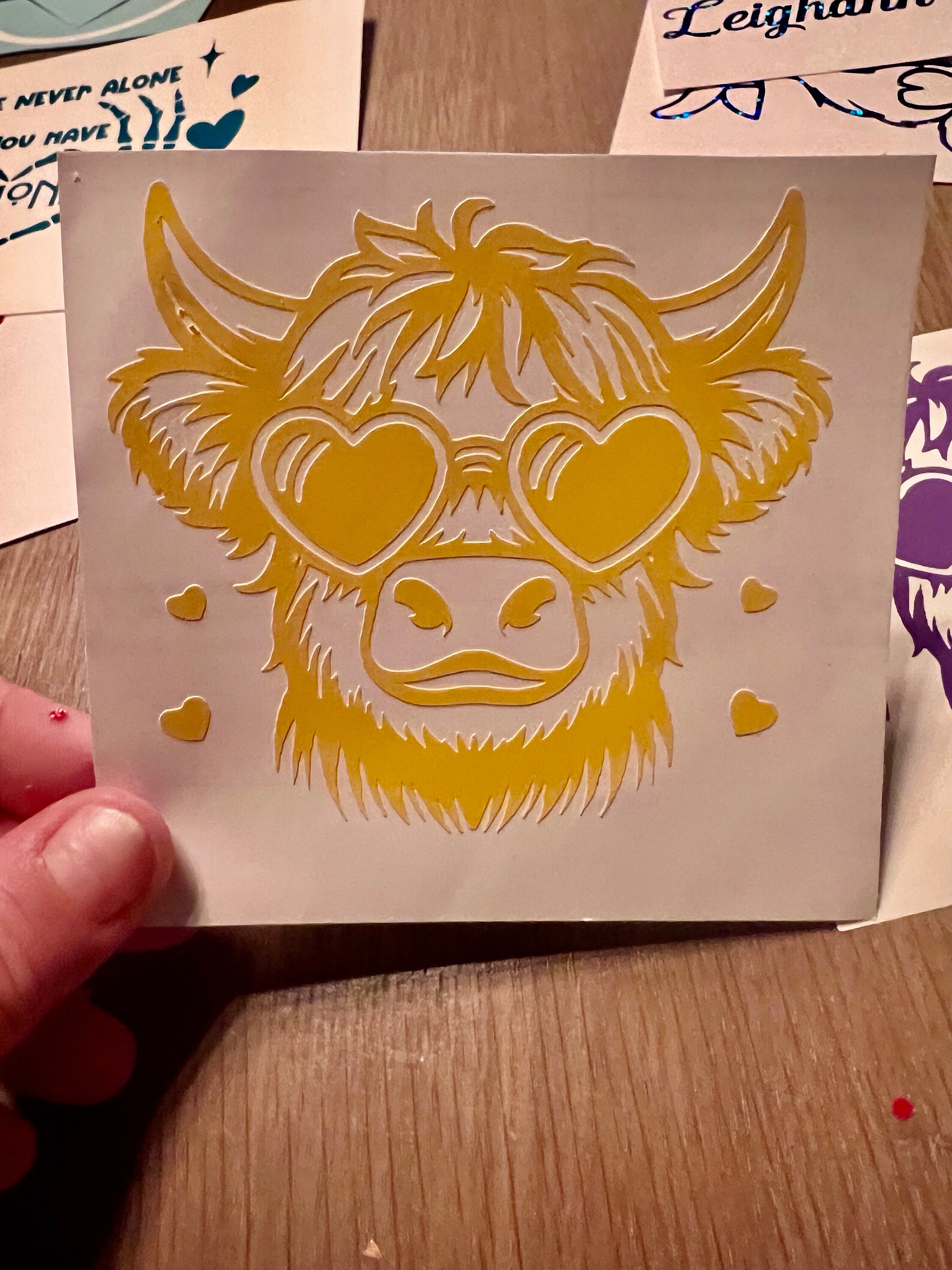Highland Cow Vinyl Decal - Etsy