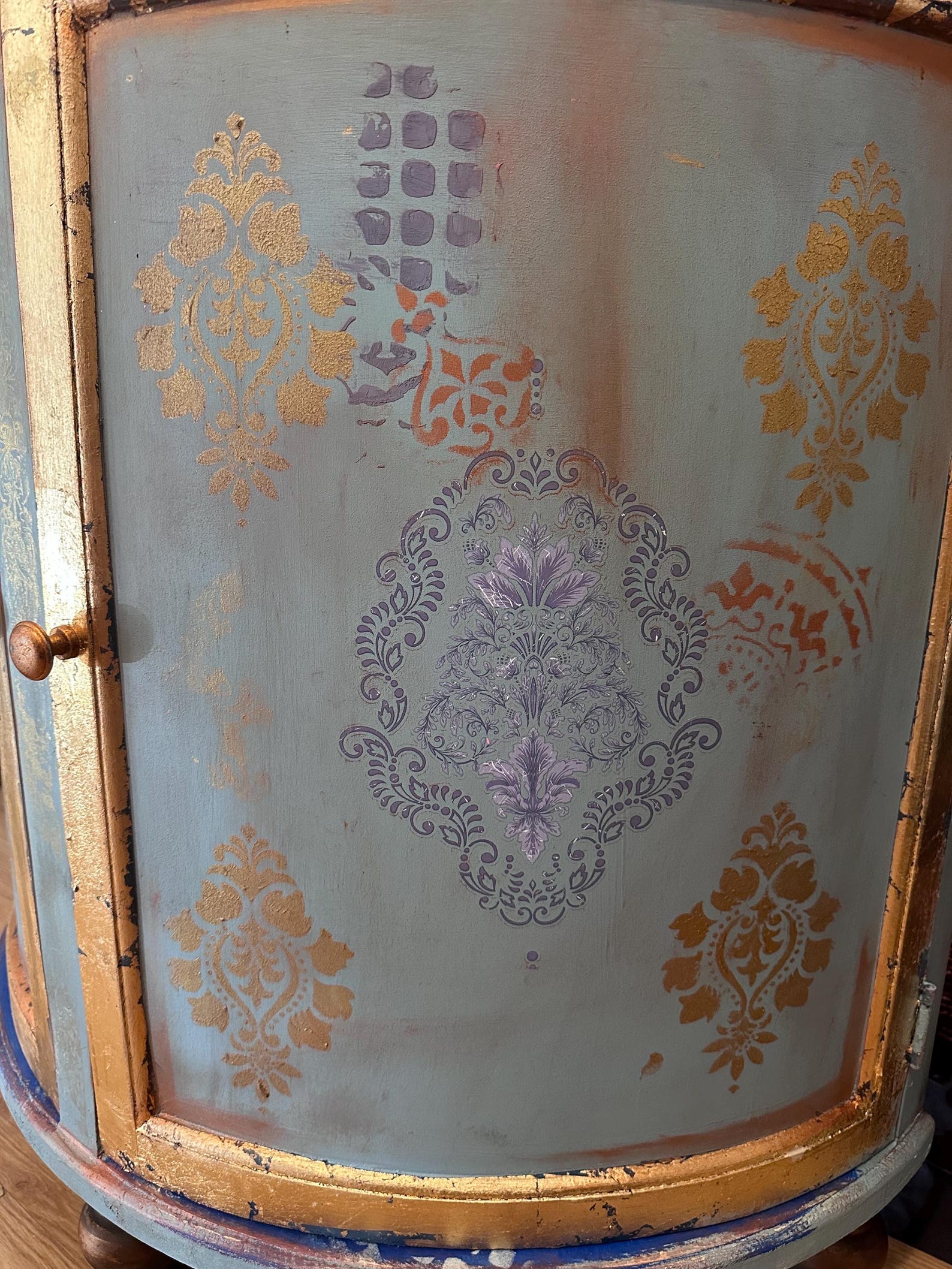Vintage Half-round Accent Cabinet Chest of Drawers Dresser - Etsy