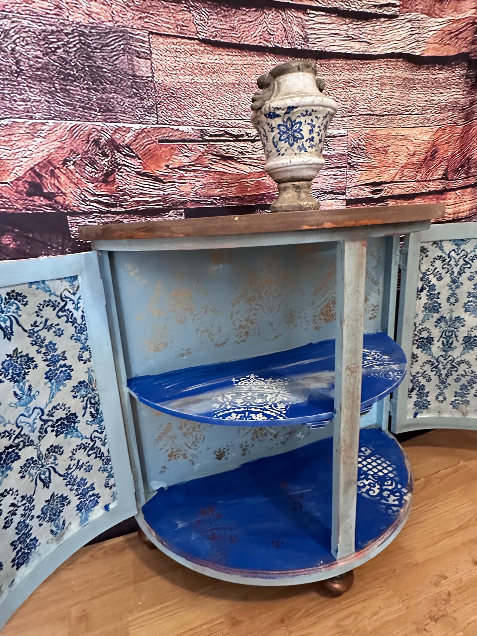 Vintage Half-round Accent Cabinet Chest of Drawers Dresser - Etsy