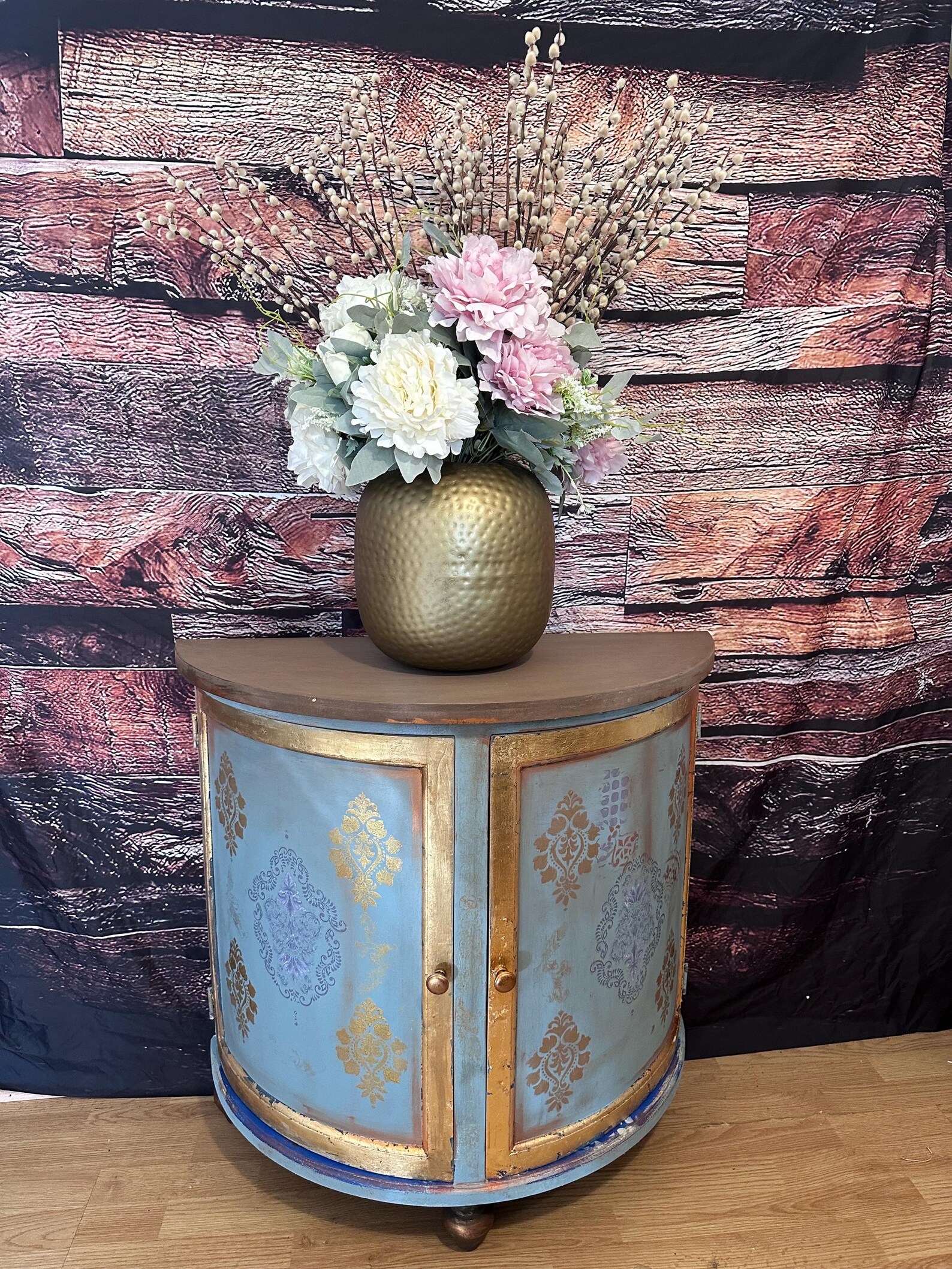 Vintage Half-round Accent Cabinet Chest of Drawers Dresser - Etsy