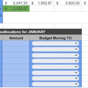 Monthly Budget Worksheet **FULLY CUSTOMIZABLE** - Etsy