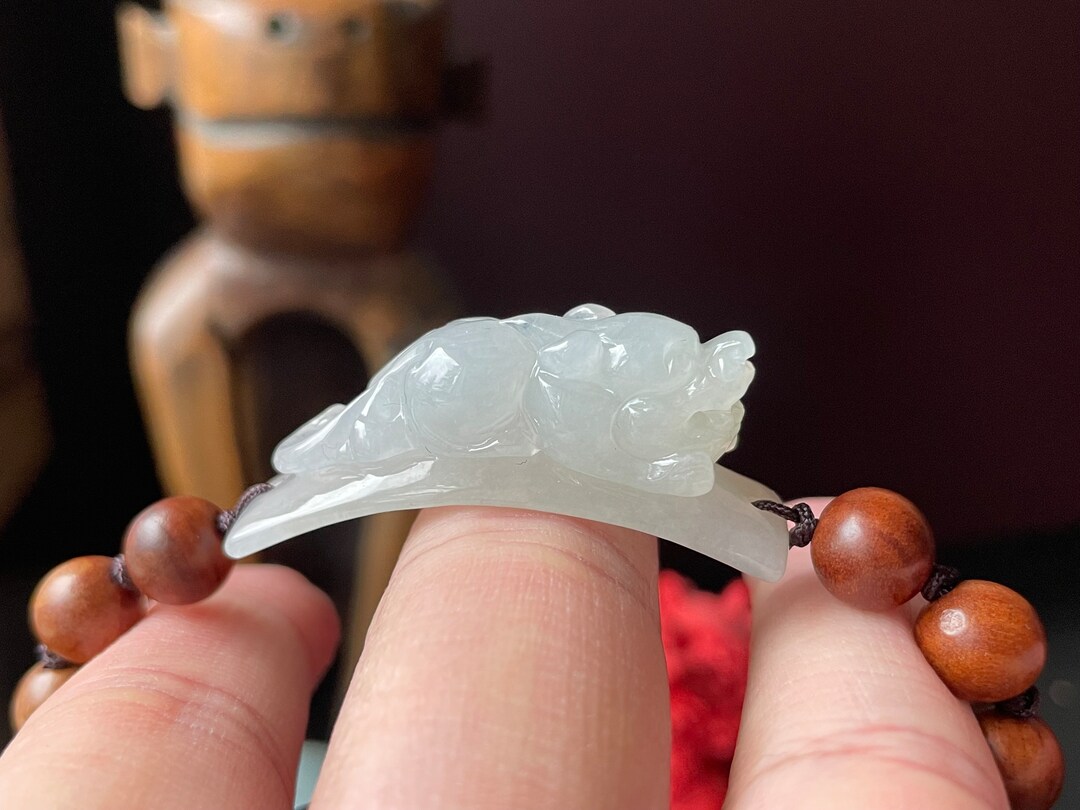 Natural White Pi-qiu Guarding Creature Bracelet - Etsy