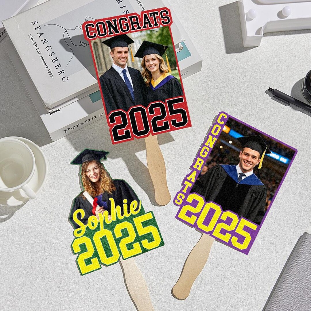 Personalized Graduation Handheld Photo Fan Graduation Party Gift for ...