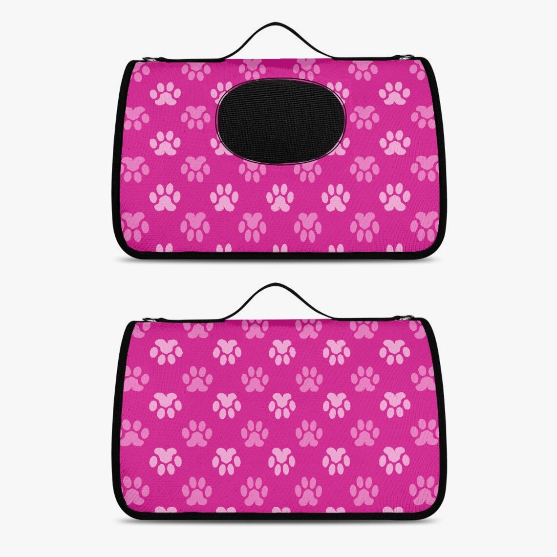 Pet Carrier Bag, Paw Print Pet Bag, Cute Travel Pet Accessory for Cats ...