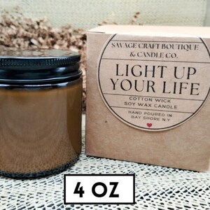 All-natural Soy Wax Candle, Kudzu Vine Scented, Hand Poured, Homemade ...