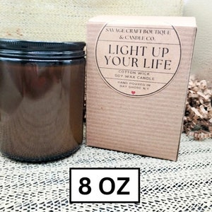 All-natural Soy Wax Candle, Kudzu Vine Scented, Hand Poured, Homemade ...