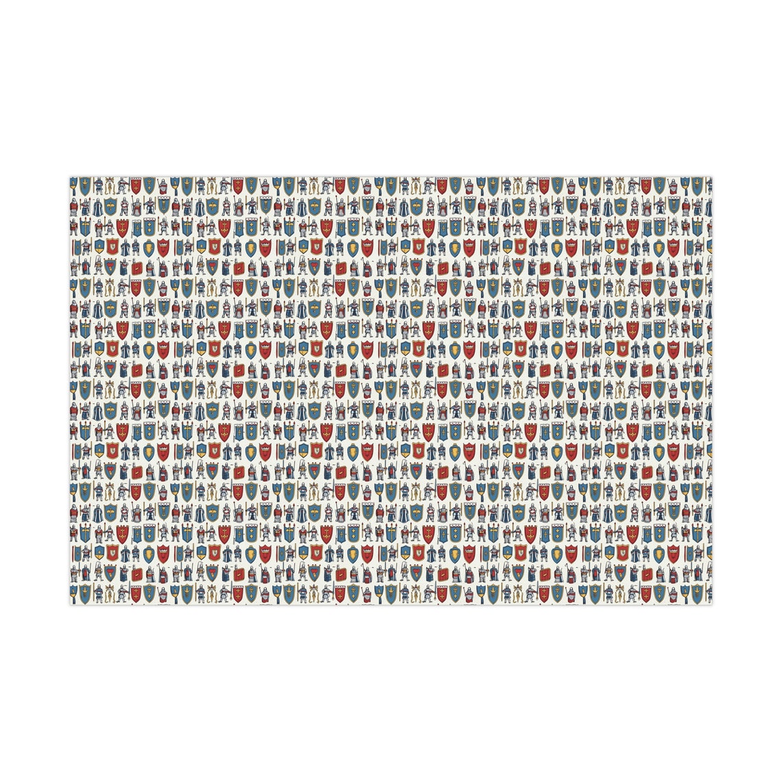 Medieval Knights & Coats of Arms Wrapping Paper - Ideal for Themed ...