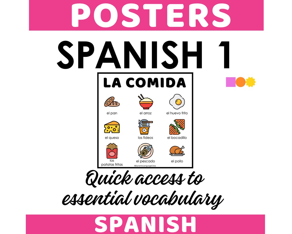 Spanish Word Wall High Frequency Words for Spanish Classroom Decor ...