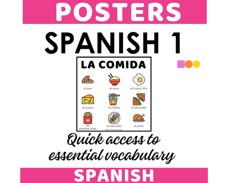 Spanish Word Wall High Frequency Words for Spanish Classroom Decor ...