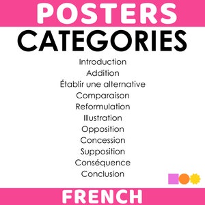 French Connective Posters for French Classroom Displays in French - Les ...