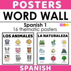 Spanish Word Wall High Frequency Words for Spanish Classroom Decor ...
