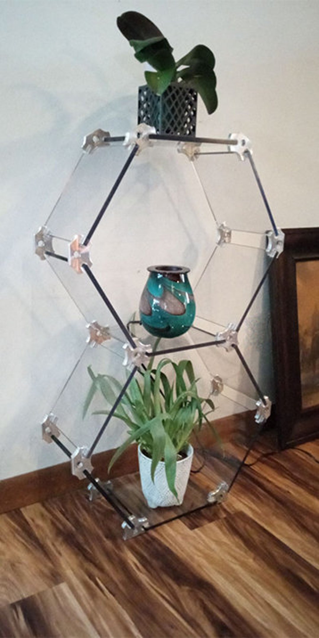Duel Hexagon Display Shelves - Etsy