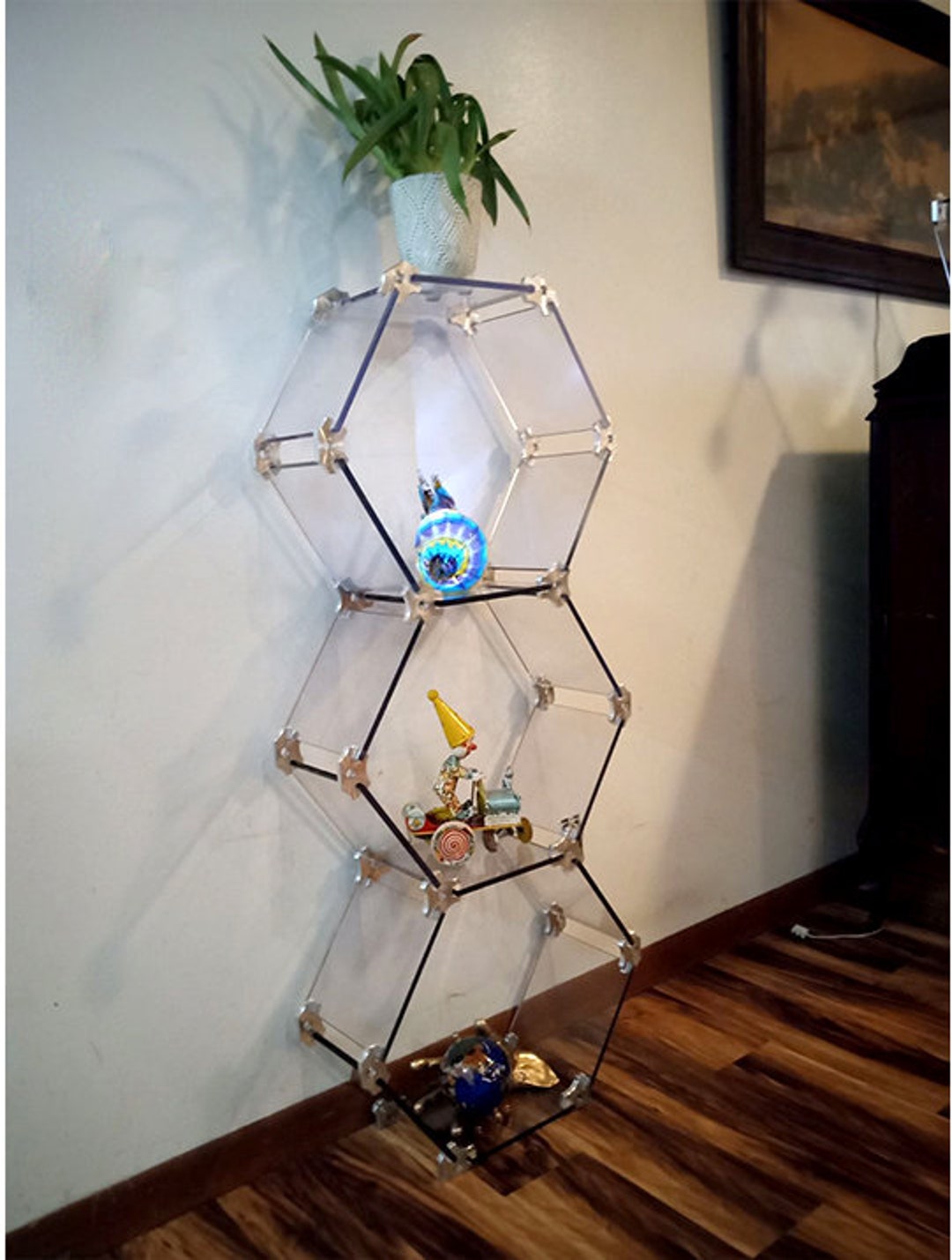 Hexagon Display Shelves - Etsy
