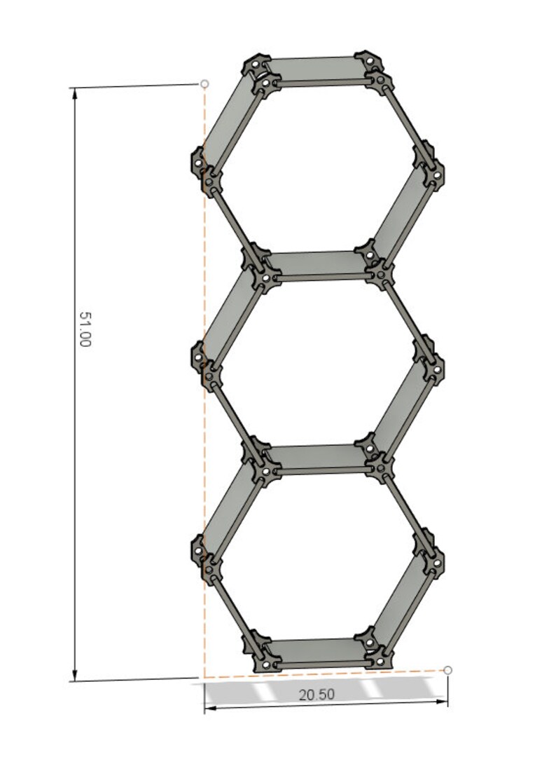 Hexagon Display Shelves - Etsy