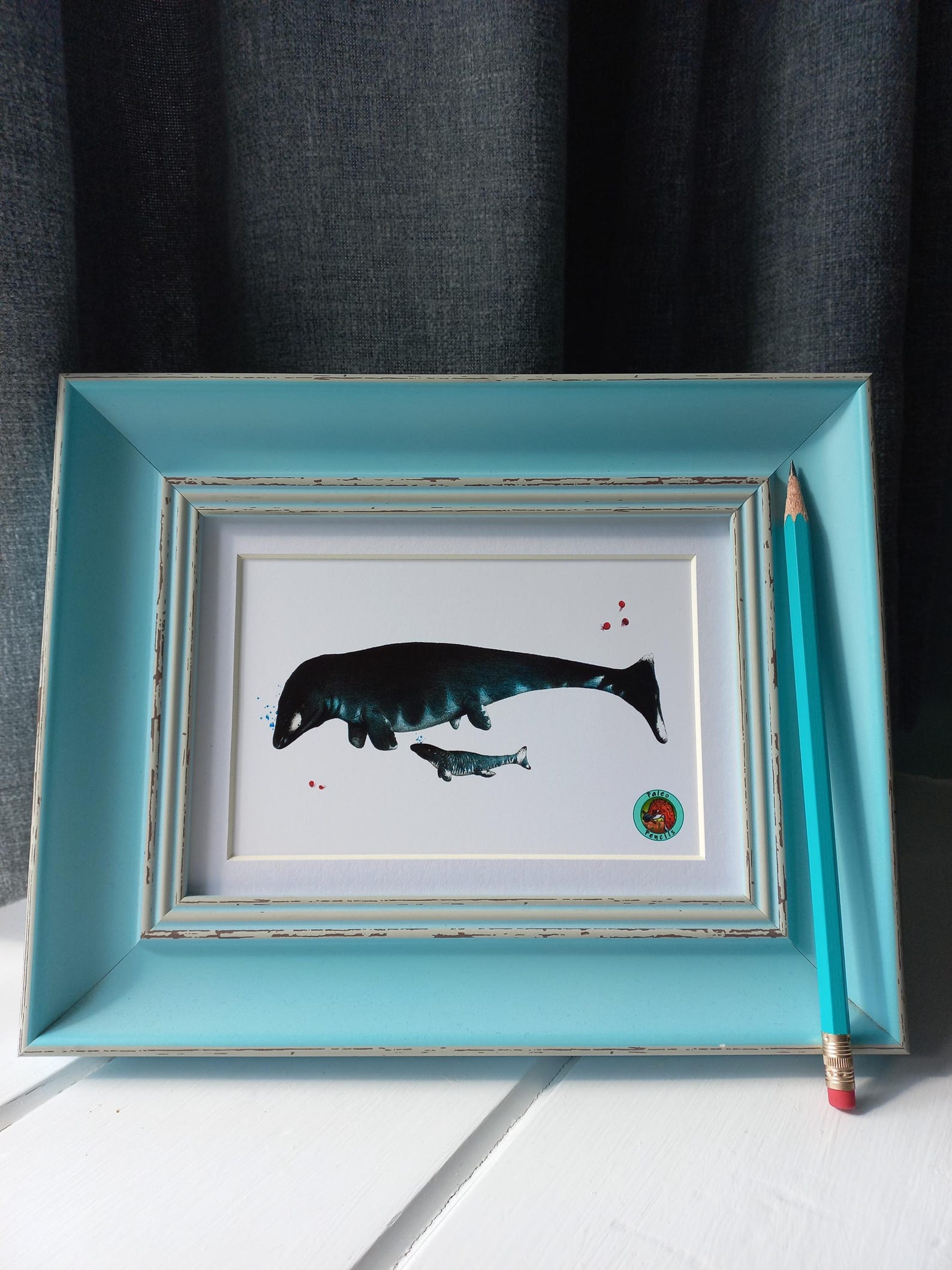 Mosasaurus Unique Prehistoric Mounted Pencil Sketch Print - Etsy