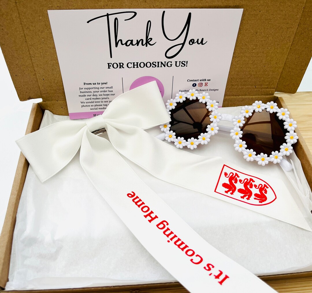 England Football Bows, Football Hair Bows, Euros 2024, Football Hair ...