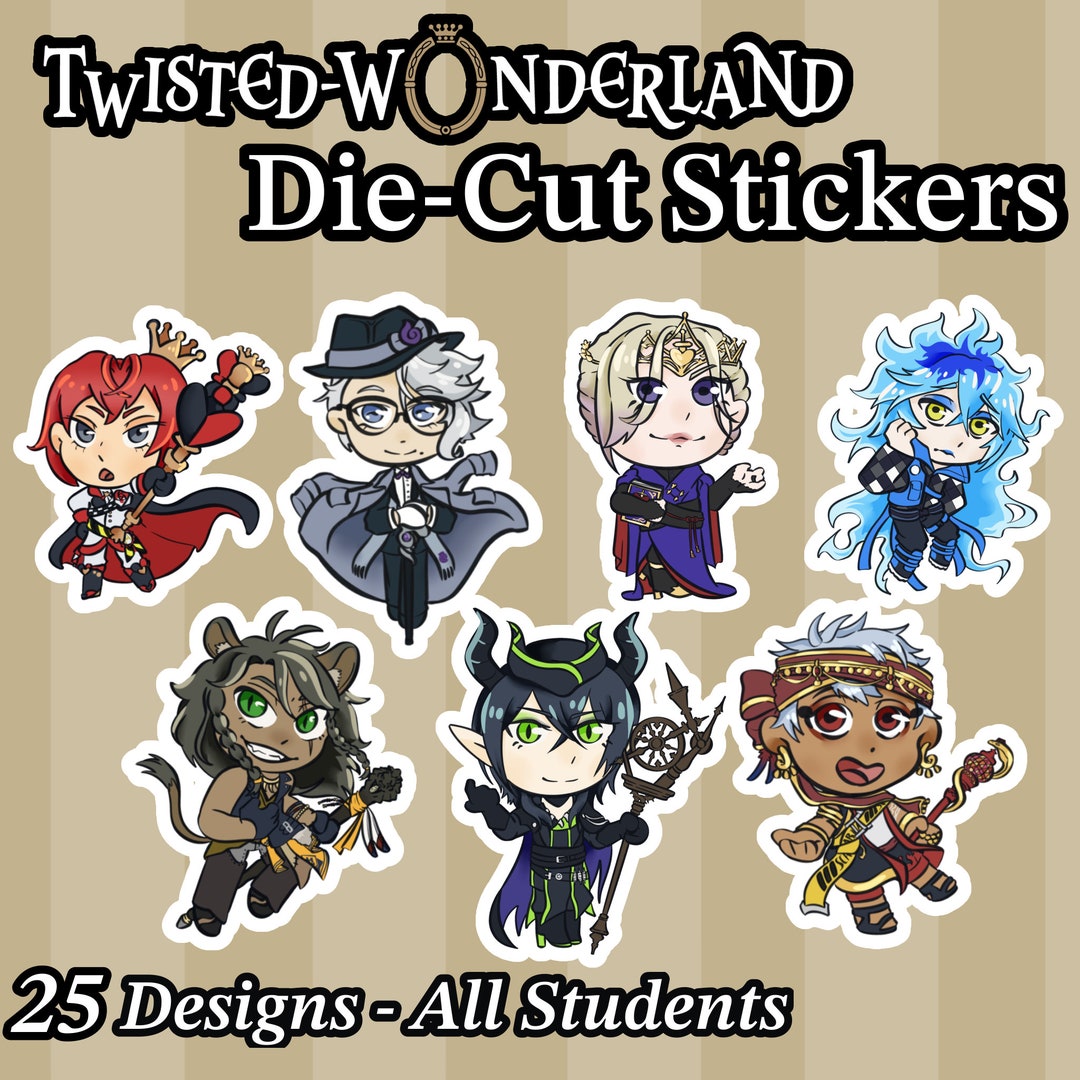 Twisted Wonderland Die Cut Stickers - Etsy