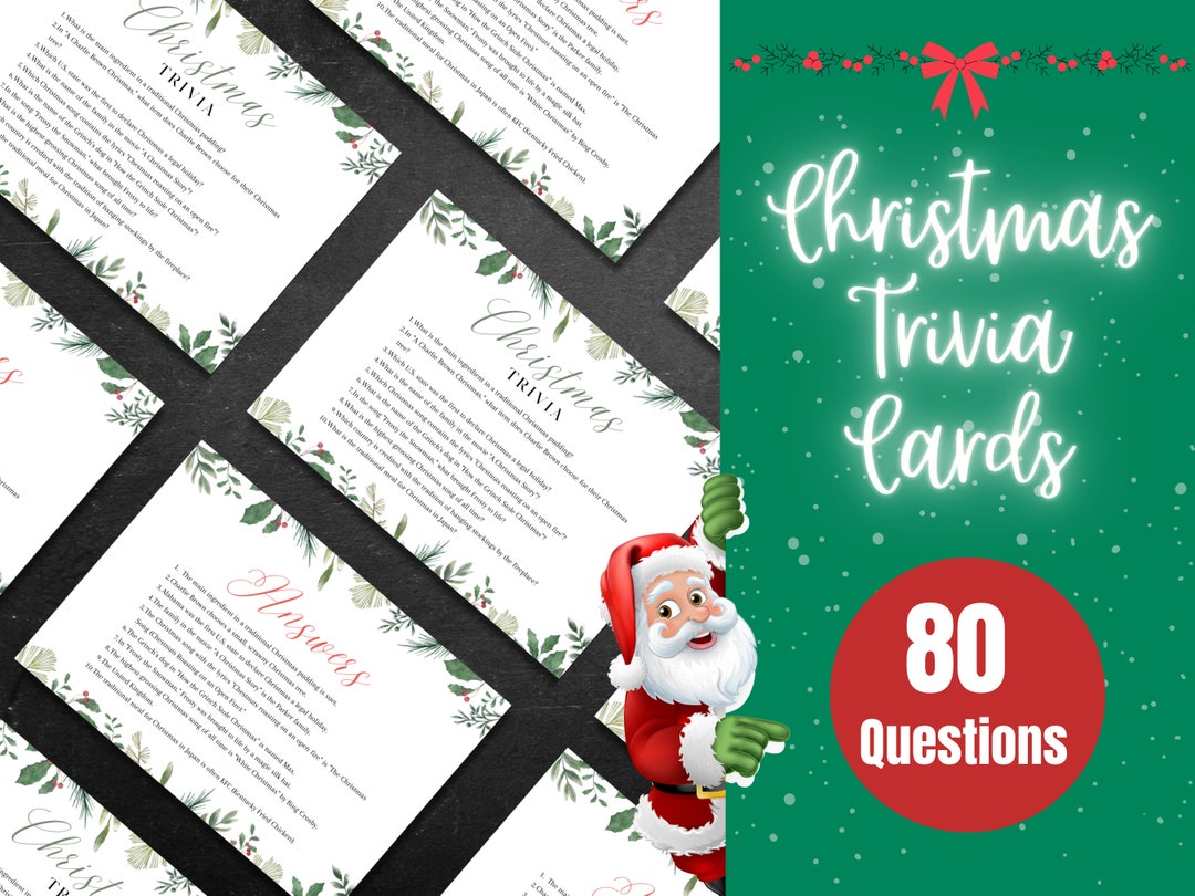 Christmas Trivia, Editable Christmas Trivia Game, Christmas Party Games ...