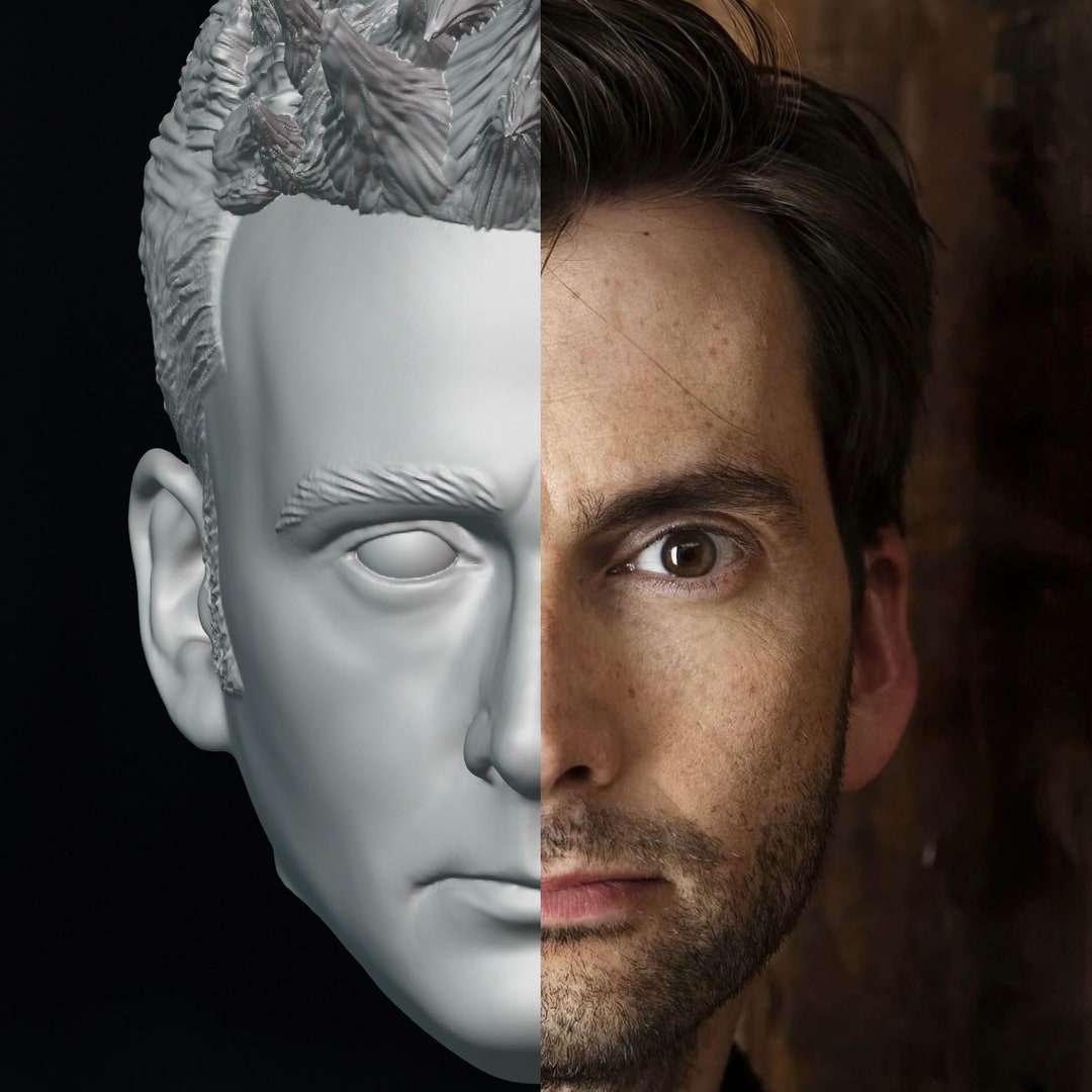 10th Doctor David Tennant Head Sculpt 3D Print Model - Etsy