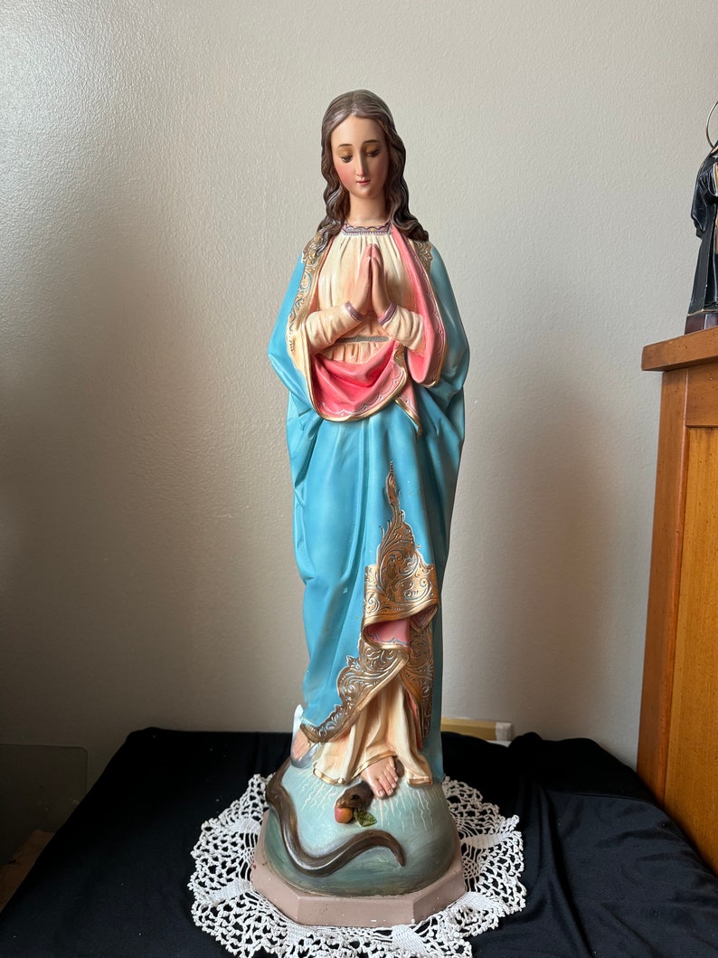 The Immaculate Conception, Virgin Mary Religious Statue - Etsy