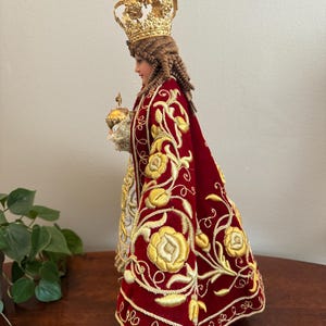 Infant of Prague. Child Jesus Religious Wooden Statue With Hand ...