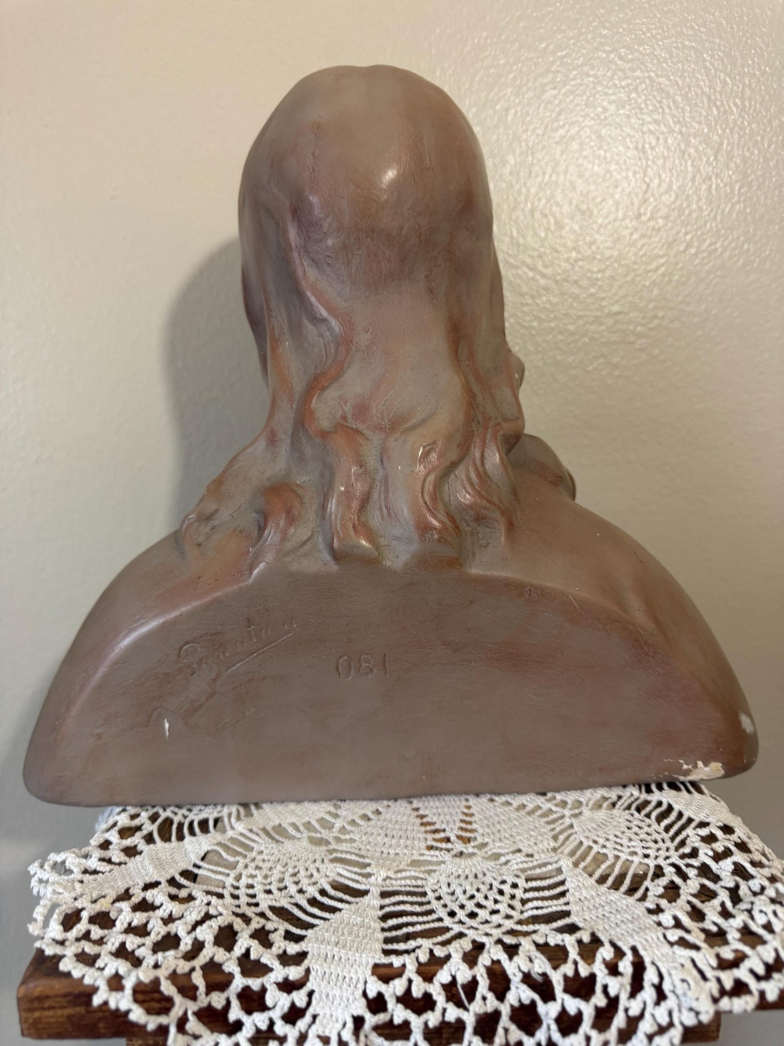 Sacred Heart of Jesus Plaster Bust Statue, Religious Art - Etsy