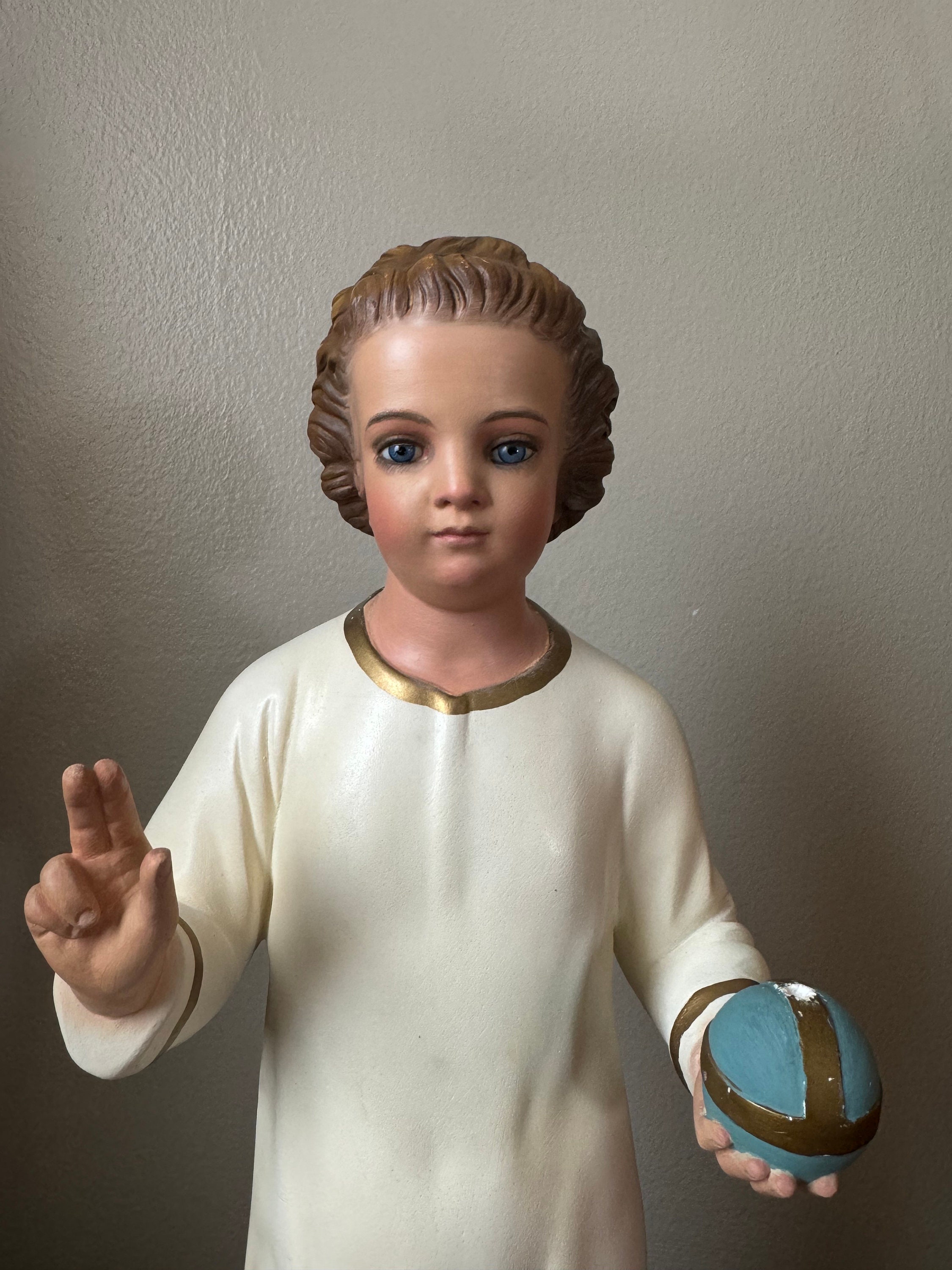 Infant of Prague, Child Jesus Statue, Religious Art, Plaster - Etsy