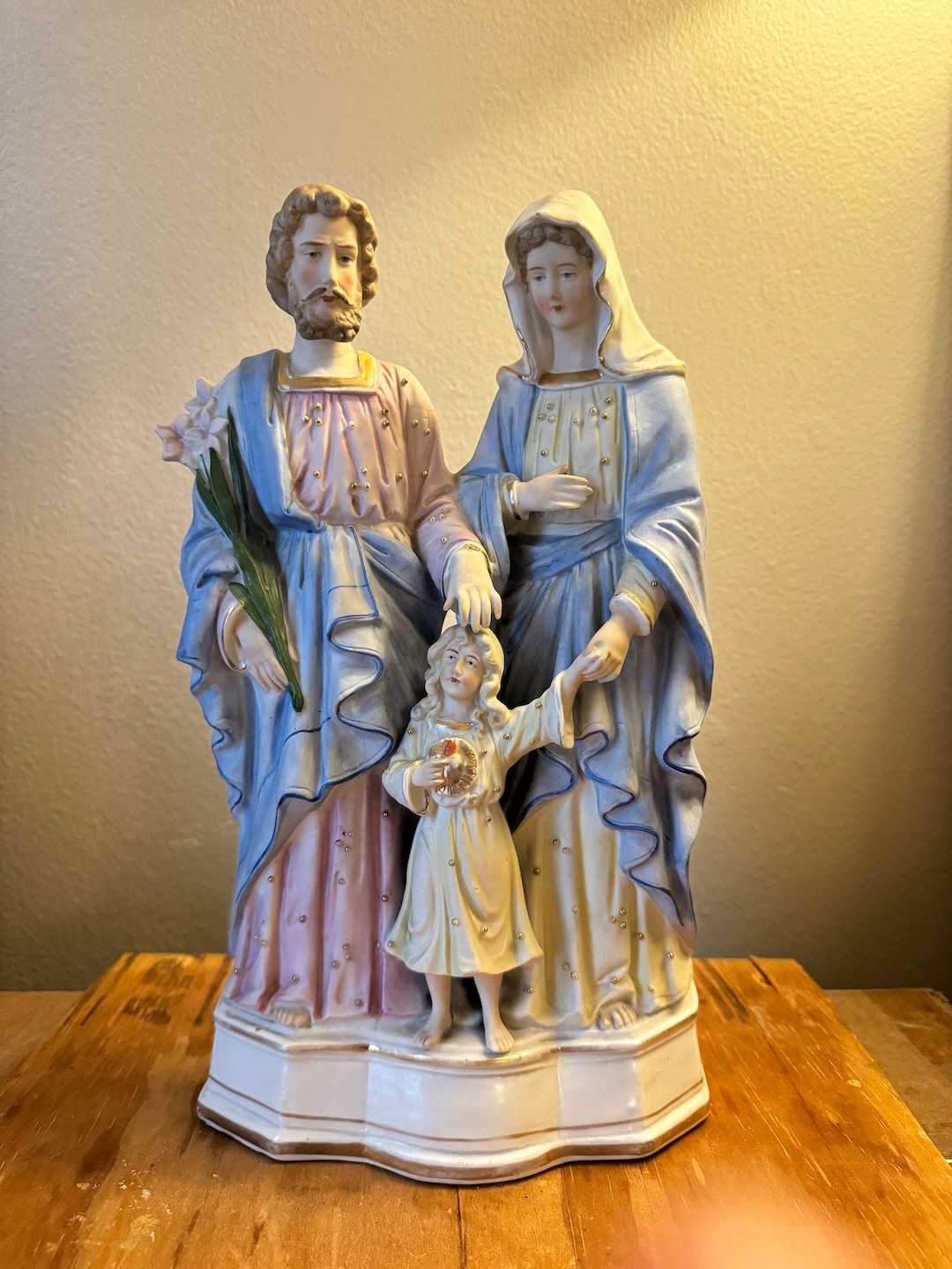 Bisque Statue of the Holy Family Made in Germany - Etsy