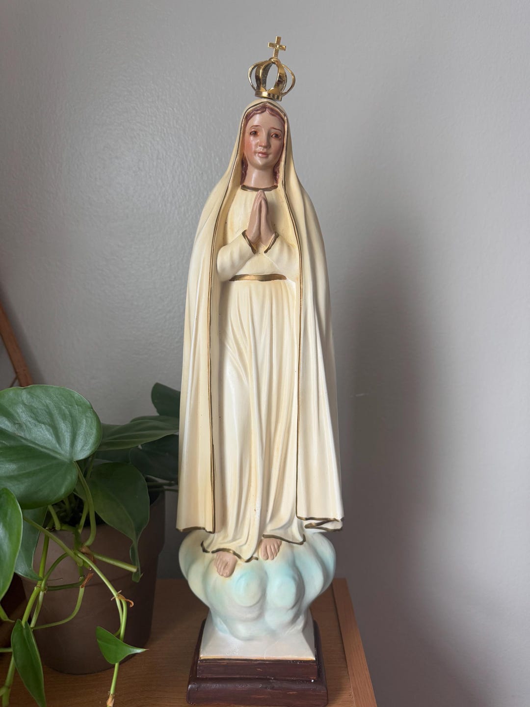Our Lady of Fatima Statue, Virgin Mary - Etsy