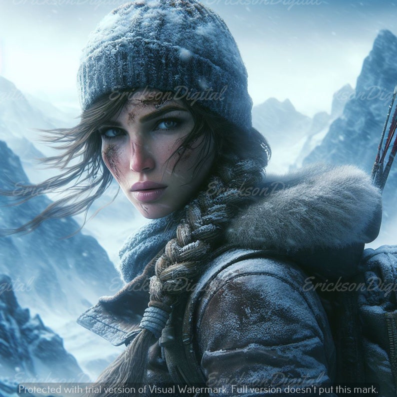 Tomb Raider, Laura Croft, Game, Winter, Digital Image, .PNG File - Etsy