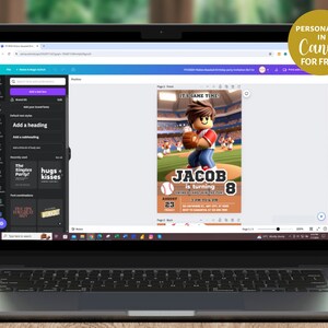 Editable Roblox Baseball Birthday Invitation Template, Roblox Birthday ...